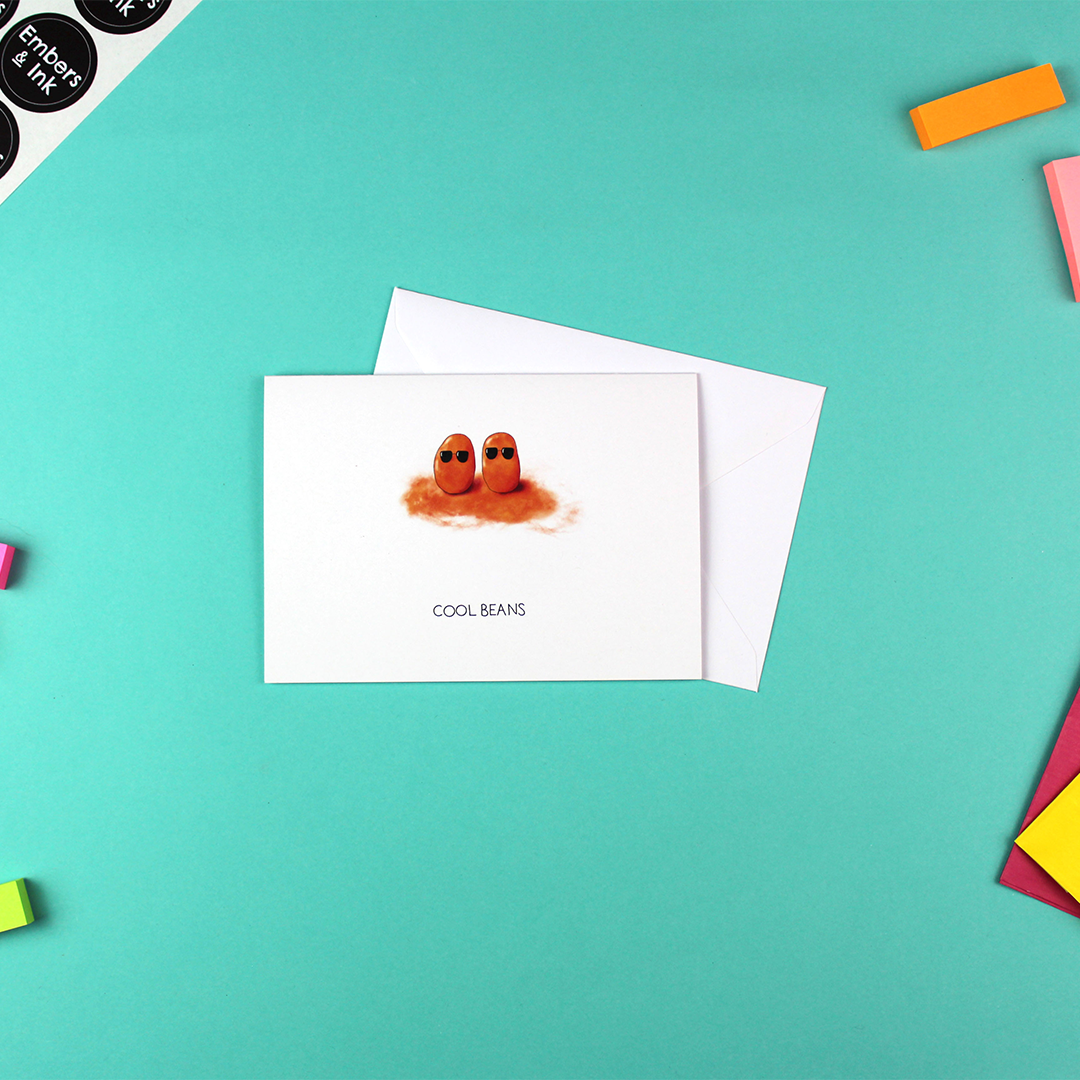 Cool Beans Greetings Card – Sheffield Makers Winter Gardens