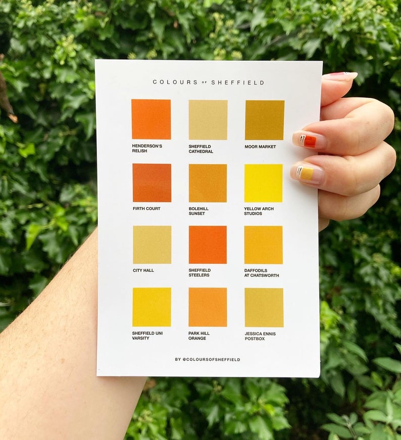 Pack of Colours Of Sheffield Postcards – Sheffield Makers Winter Gardens